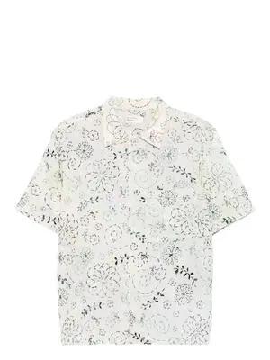 Universal Works Embroidered Shirt Neutrals