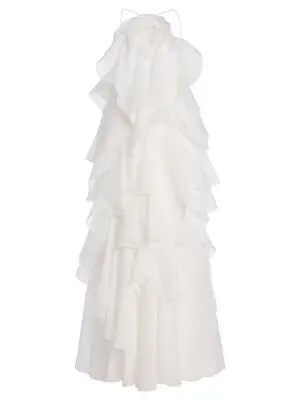 Aje Pandorea Layered Maxi Dress - Ivory