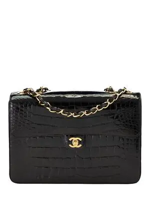 CHANEL Alligator Half Flap Jumbo