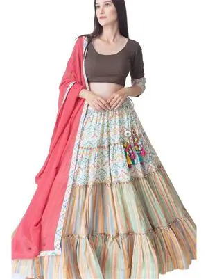 RAAS Tiered Chaniya Choli Set