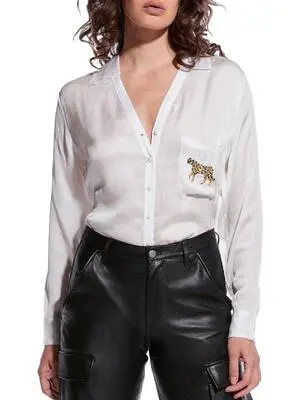 AS By DF Spirit Animal Blouse - White