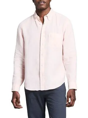 Billy Reid Tuscumbia Linen Button-down Shirt - Blush