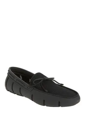 Swims Braided Lace Loafer - Black