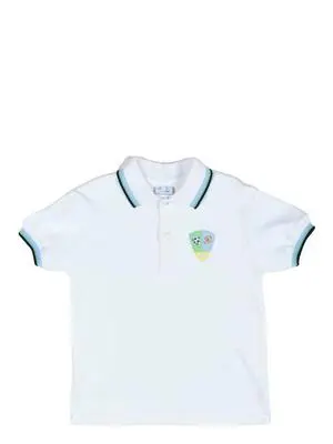 FLORENCE EISEMAN Knit Polo With Sport Balls - White