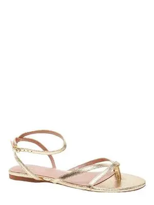 Linea Paolo Luz Ankle Strap Sandal Gold