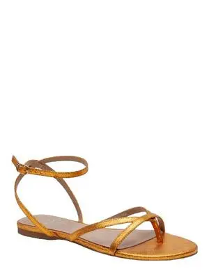 Linea Paolo Luz Ankle Strap Sandal Orange