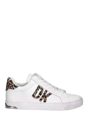 Dkny Logo-patch Sneakers - White