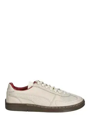 PUMA PUMA Super Tea Leather Panelled Sneakers Neutrals