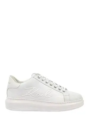 Karl Lagerfeld Logo-embroidered Sneakers - White