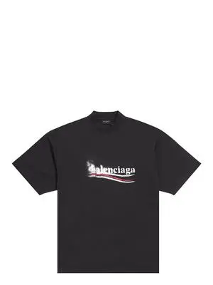 Balenciaga Political Stencil T-shirt 'faded /white - Black