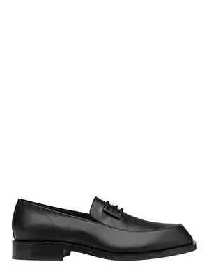 Fendi Ff Baguette-motif Loafer - Black