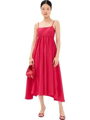 AZLEE Rachel Midi Dress - Poppy