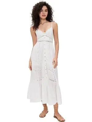 LoveShackFancy Esilda Dress - True White