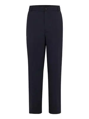 Moncler Tailored Gabardine Straight Leg Pants - Dkblue