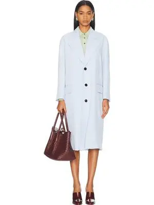 Bottega Veneta Long Coat - Sky Blue