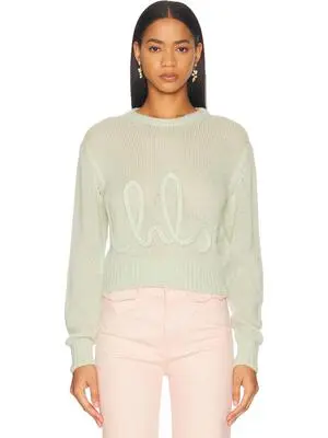Chloé Signature Wool Knit Sweater - Gleam Green