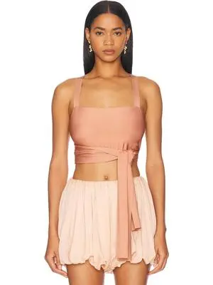 Chloé Knit Tied Tank Top - Misty Coral