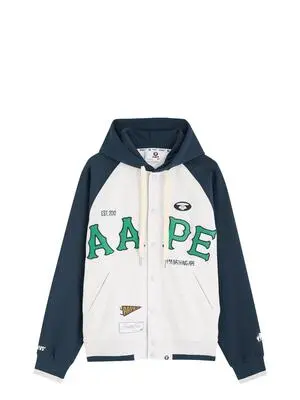 AAPE BY *A BATHING APE® Colour-block Hooded Sweatshirt - Blue