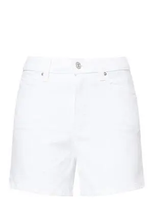 Paige Dani High-rise A-line Denim Shorts - Crisp White