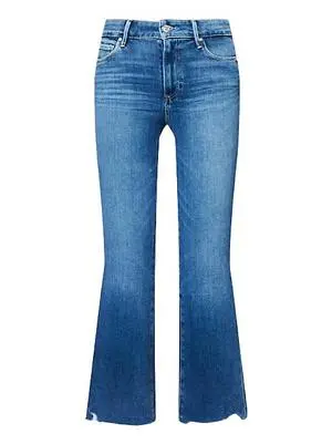 Paige Colette Cropped Flared Stretch-denim Jeans - Novelist W/ Vesper Hem