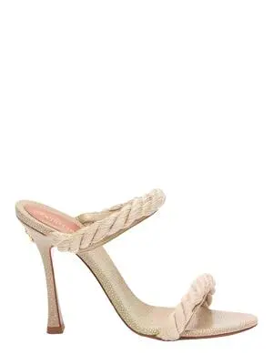 Roberto Cavalli Rope Detail Heeled Sandals - Neutrals