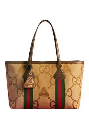 PALACE X Gucci Gg Jumbo Canvas Tote - Beige