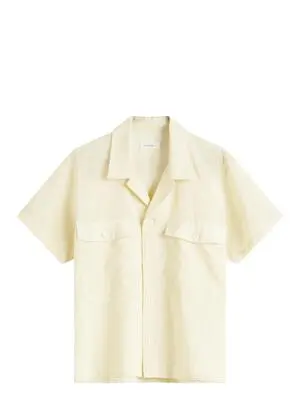 SECOND / LAYER Open Collar Shirt - Yellow