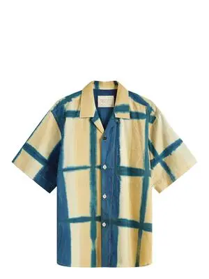 KARDO Ronen Clamp Dye Vacation Shirt - Blue