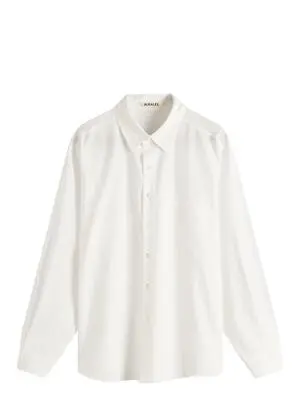 Auralee Washed Finx Twill Big Shirt - White