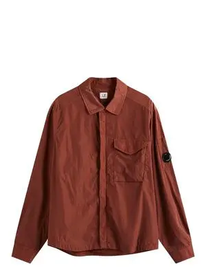C.P. COMPANY Chrome-r Full Zip Overshirt - Sable