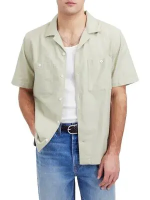 Madewell Twill Camp Shirt - Dusty Celadon