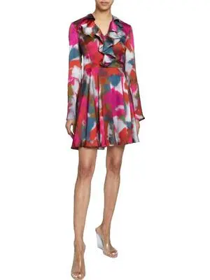 Santorelli Roxy Abstract Printed Dress - Sedona Multi