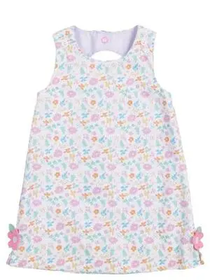 FLORENCE EISEMAN Florence Eiseman Printed Pique A-Line Dress