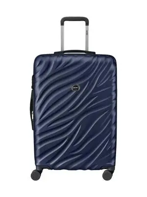 DELSEY PARIS Alexis Hardside 25-inch Checked Expandable Spinner Luggage - Navy