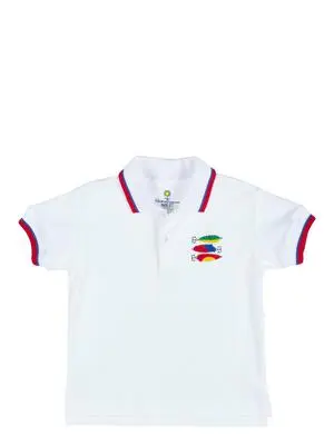 FLORENCE EISEMAN Knit Polo With Fishing Lures - White