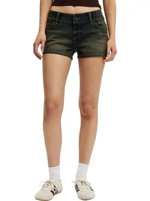COTTON ON Micro Low Denim Short Eden Blue