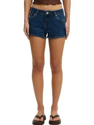COTTON ON Micro Low Denim Short Gemini Blue