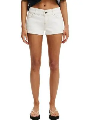 COTTON ON Micro Low Denim Short Vintage White