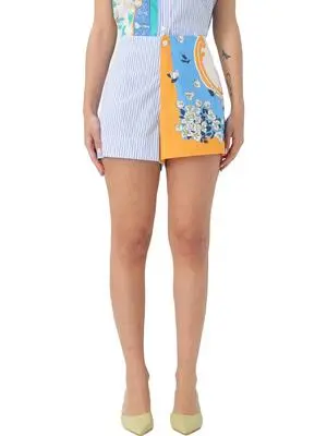 Moschino Striped Printed Shorts - Blue