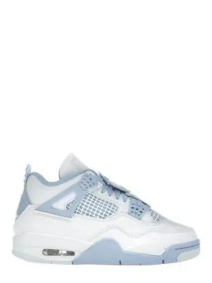 JORDAN 4 Retro Forget Me Not Sneakers - White/aluminum/blue Tint