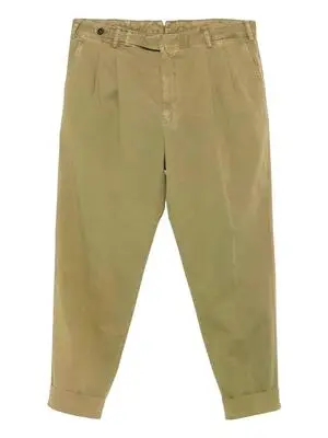 PT TORINO Pleated Trousers - Green