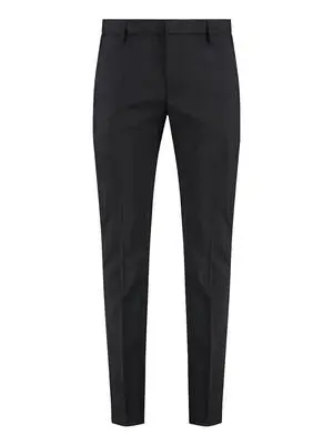 DONDUP Spiritissimo Virgin Wool Trousers - Grey
