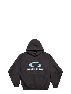 Balenciaga Medium Fit Hoodie - Black
