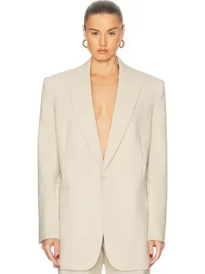 Saint Laurent Tailored Blazer - Beige