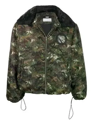 RANDOM IDENTITIES Random Identities Camouflage Print Hooded Jacket