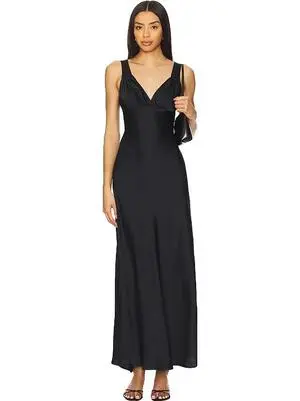 WeWoreWhat Ruched Cup Slip Maxi Dress - Black