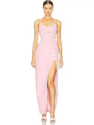 SAU LEE Adele Maxi Dress - Pink