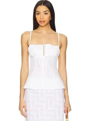 MORE TO COME Asha Top - White