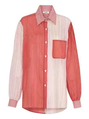 AMIR SLAMA Striped Shirt - Red