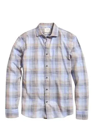 Billy Reid Hutcheson Standard Fit Check Cotton Button-up Shirt Multi